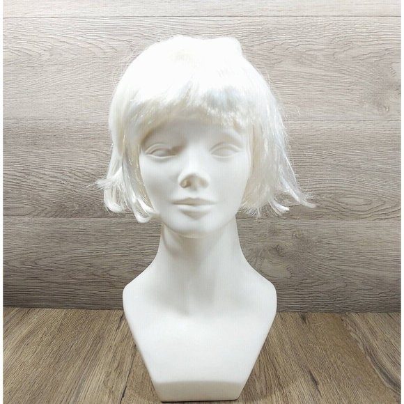 Unbranded | Holiday | Gothic Women White Bob Wig Halloween Glow In The ...